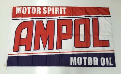 Ampol Motor Oil Banner Flag - Car Spirit Petrol Vintage Garage Workshop ...