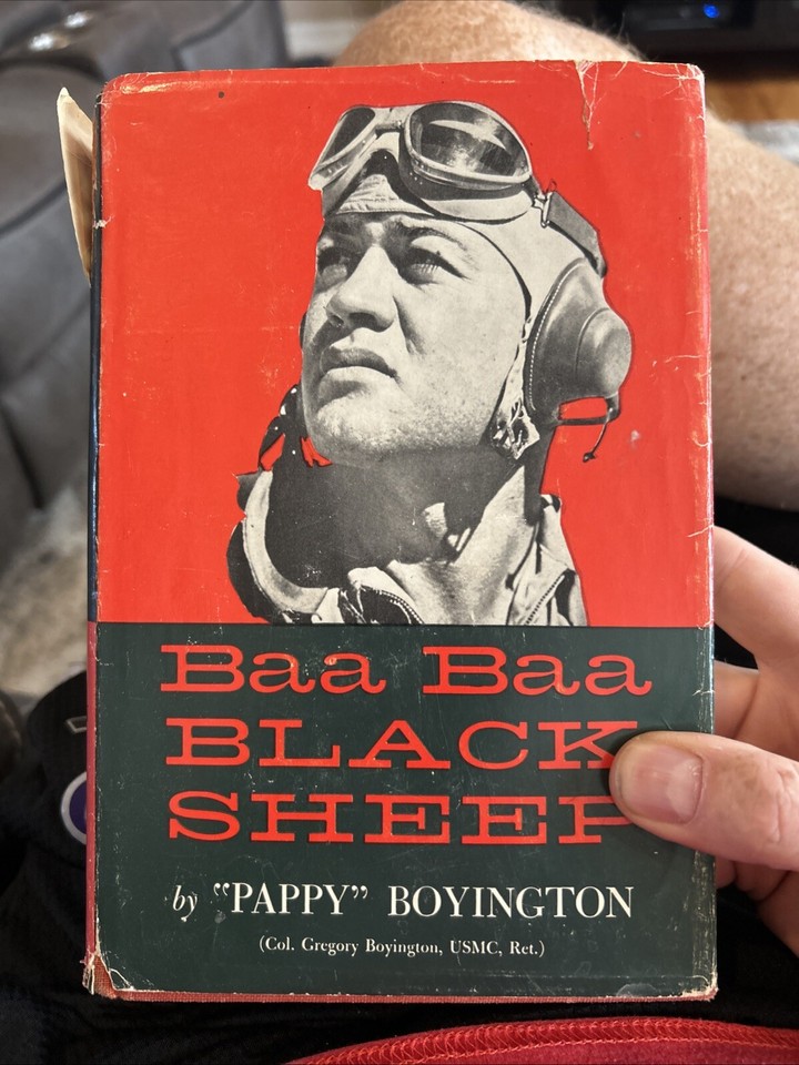 Baa Baa Black Sheep signed MOH Ace Pappy Boyington-28 Kills UNINSCRIBED ...
