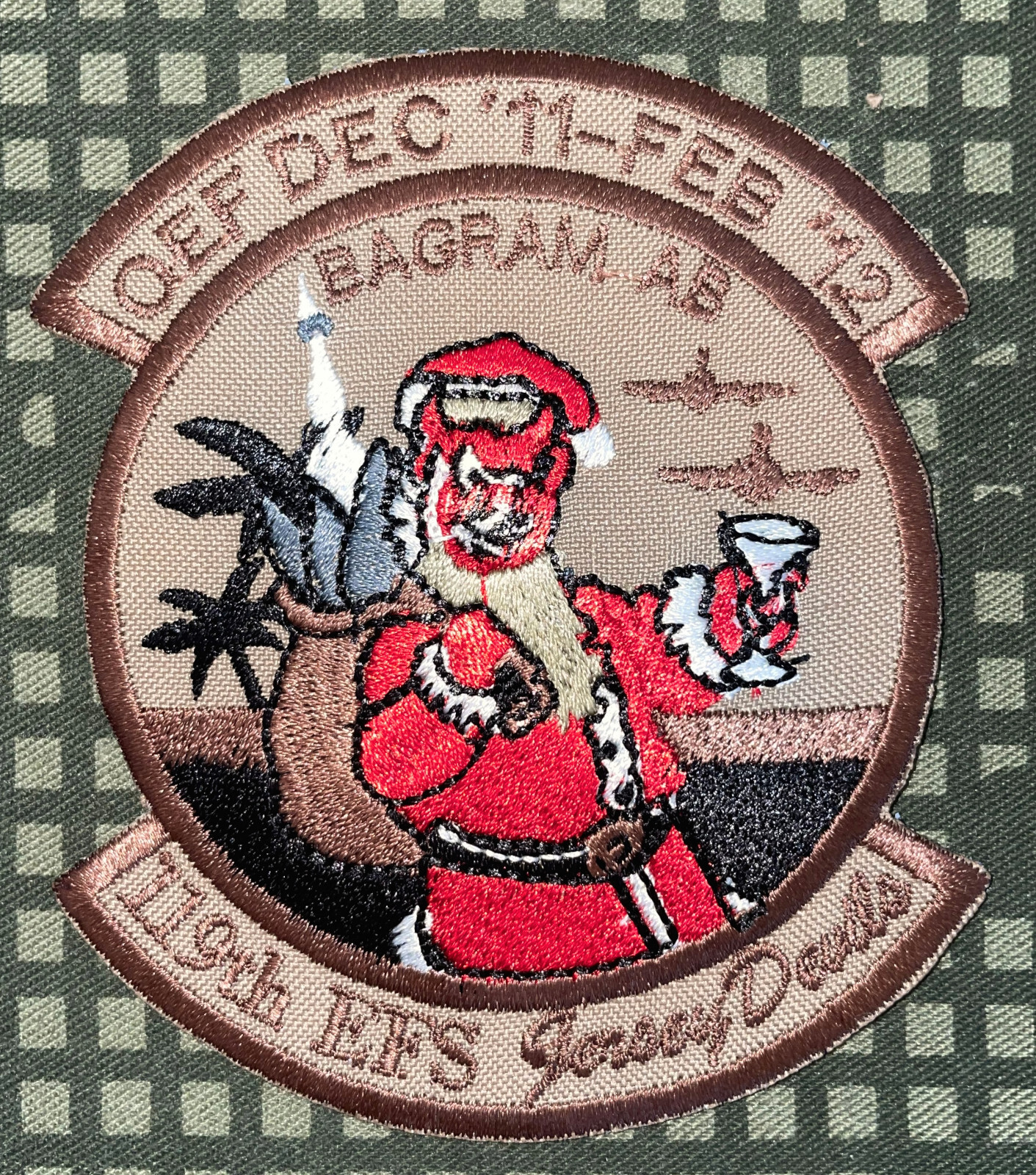 USAF DCU 119th EFS OEF Dec 11-Feb 12 BAGRAM AB Patch Hook & Iron-On ...