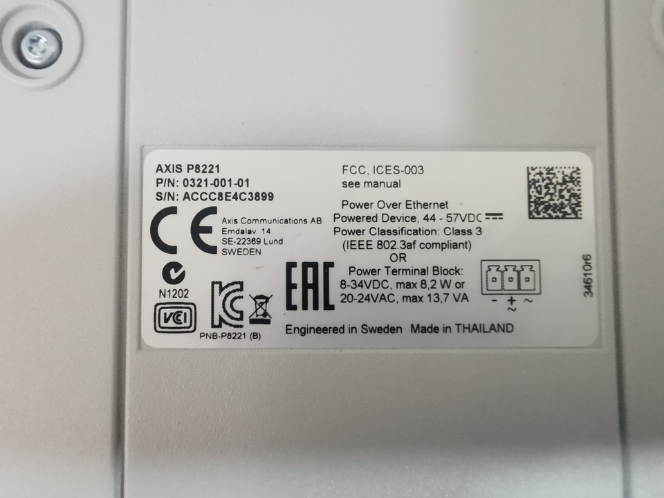 AXIS P8221 Network I/O Module 0321-001-01 | eBay