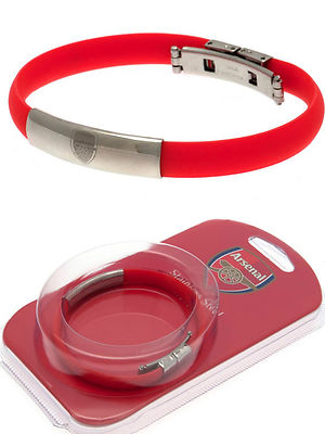ARSENAL FC COLOUR SILICONE CLUB CREST BRACELET WRISTBAND GIFT | eBay