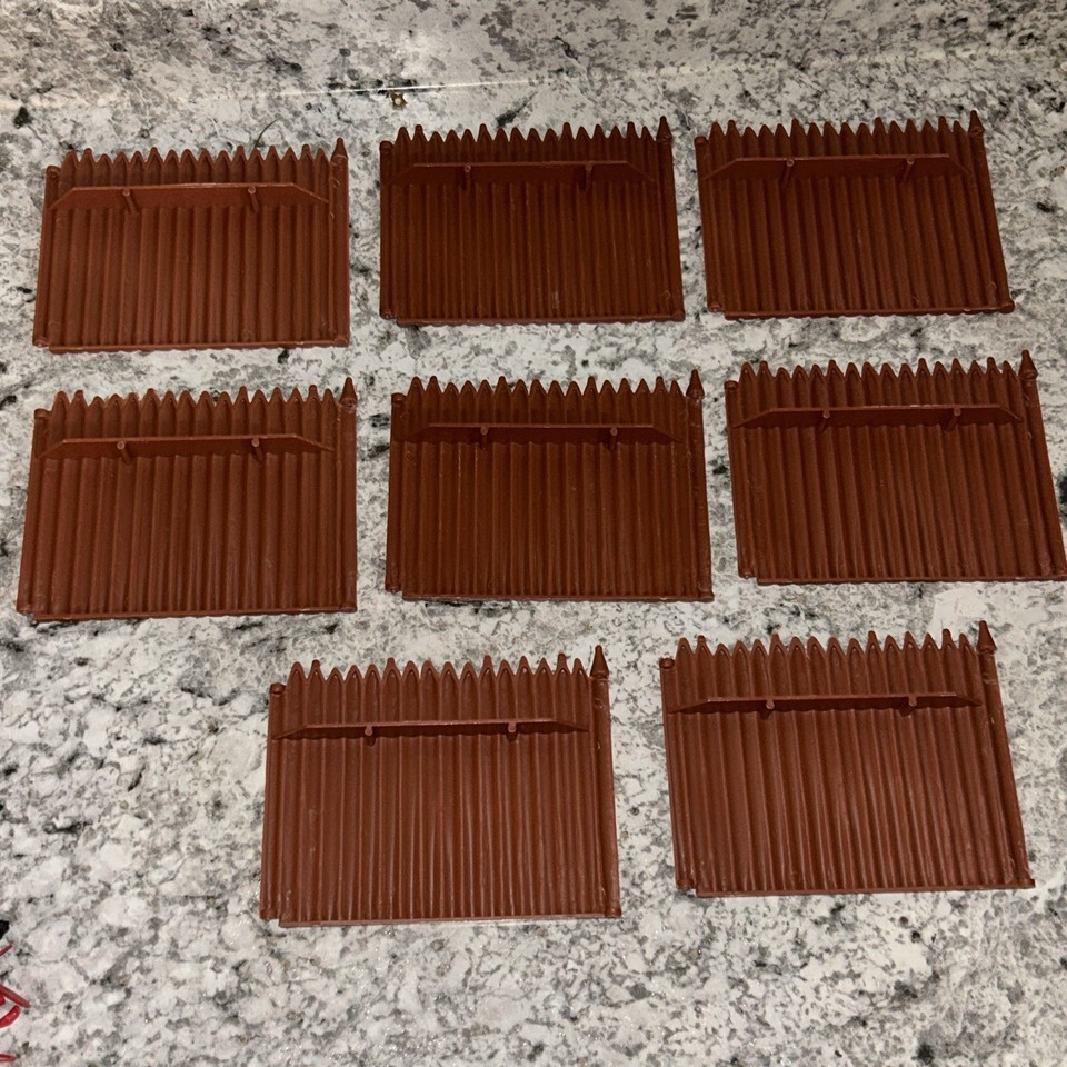 Marx Fort Apache Plastic Stockade Fort Walls 1950's Vintage 8 PIECES | eBay