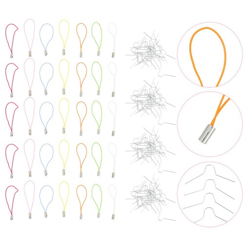 100pcs Pendants DIY Hanging Chain Foams Eggs Hanging Chain Part with ...