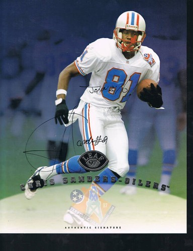 1997/97 Leaf Signatures Auto 8x10 CHRIS SANDERS Titans | eBay