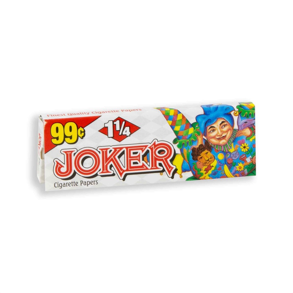 Joker Rolling Paper 1 1/4 Original Cigarette Papers 1.25 Size (Full Box ...