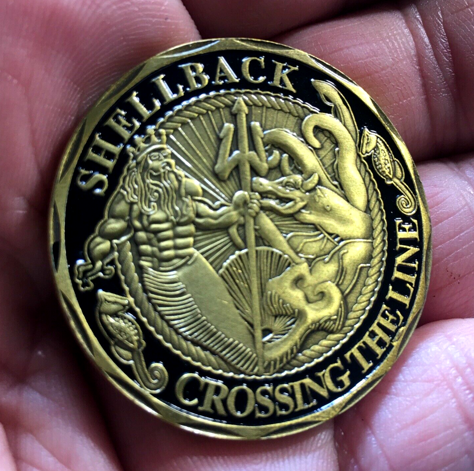Shellback United States Navy Marine Corps USN USMC Challenge Coin ...