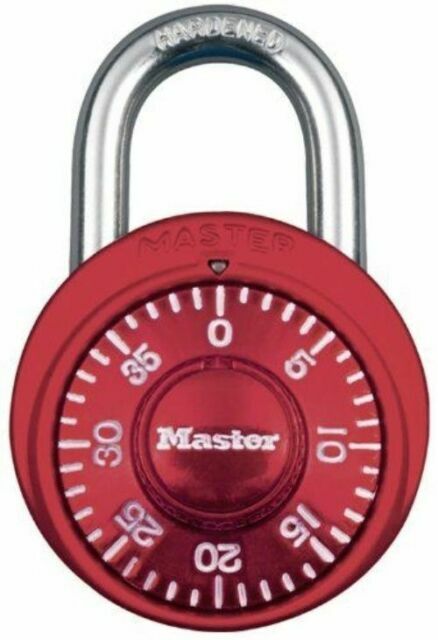 Master Lock 1527D Combination Lock Red for sale online | eBay