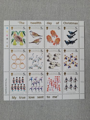 Guernsey 1984 The Twelve Day of Christmas Mini Sheet - SG 316a - MNH ...
