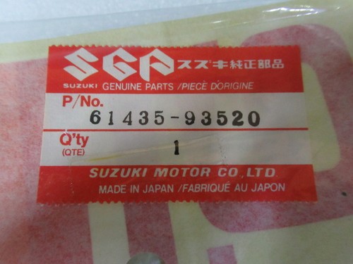 T45 Genuine Suzuki Marine 61435-93520 Emblem Rear Mark OEM New Factory ...