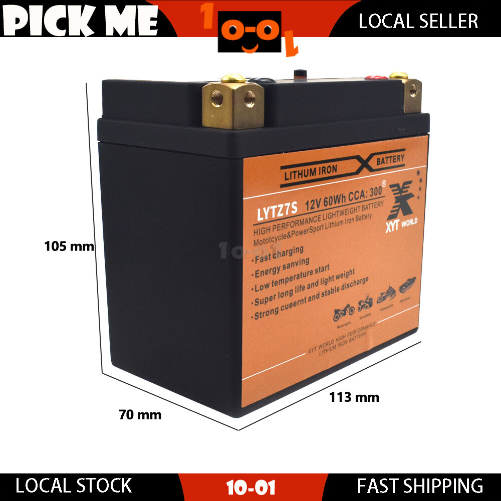 LYTZ7S Lithium BATTERY 12V 60Wh Fit KTM 505cc 505 SX ATV 2008-2011 2012 ...