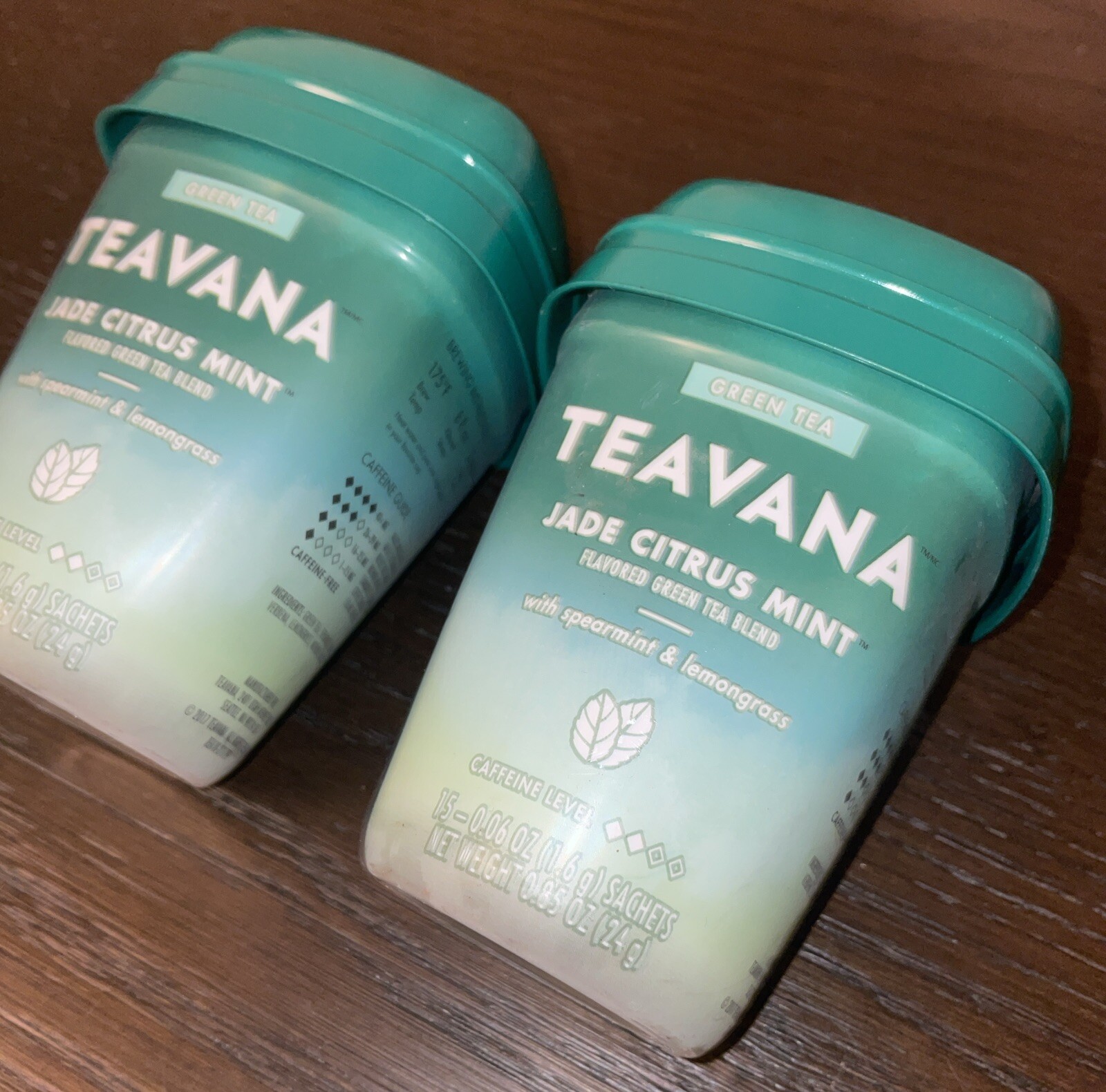 2 NEW Starbucks Teavana Jade Citrus Mint Green Tea Spearmint Lemongrass ...