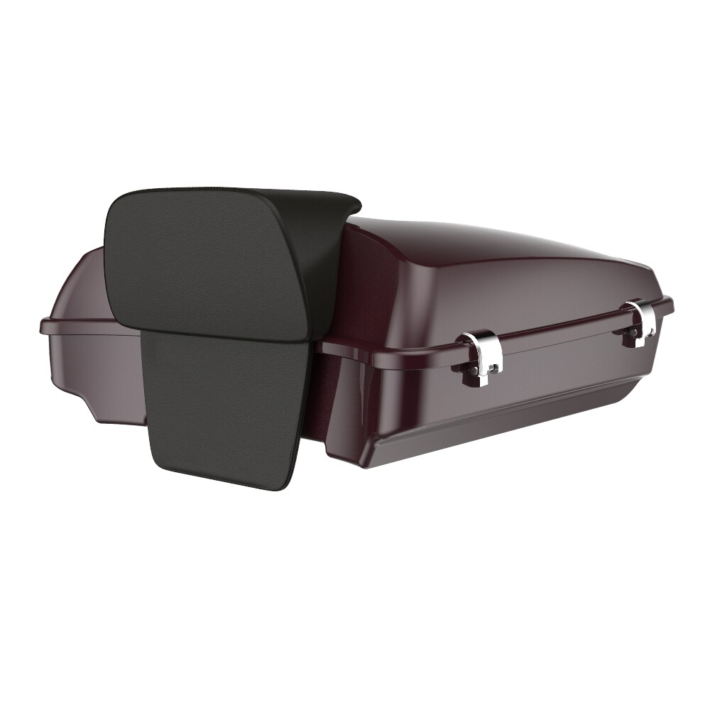 BLACK CHERRY Advanblak Rushmore Razor Tour Pack Pad For 97+ Harley ...