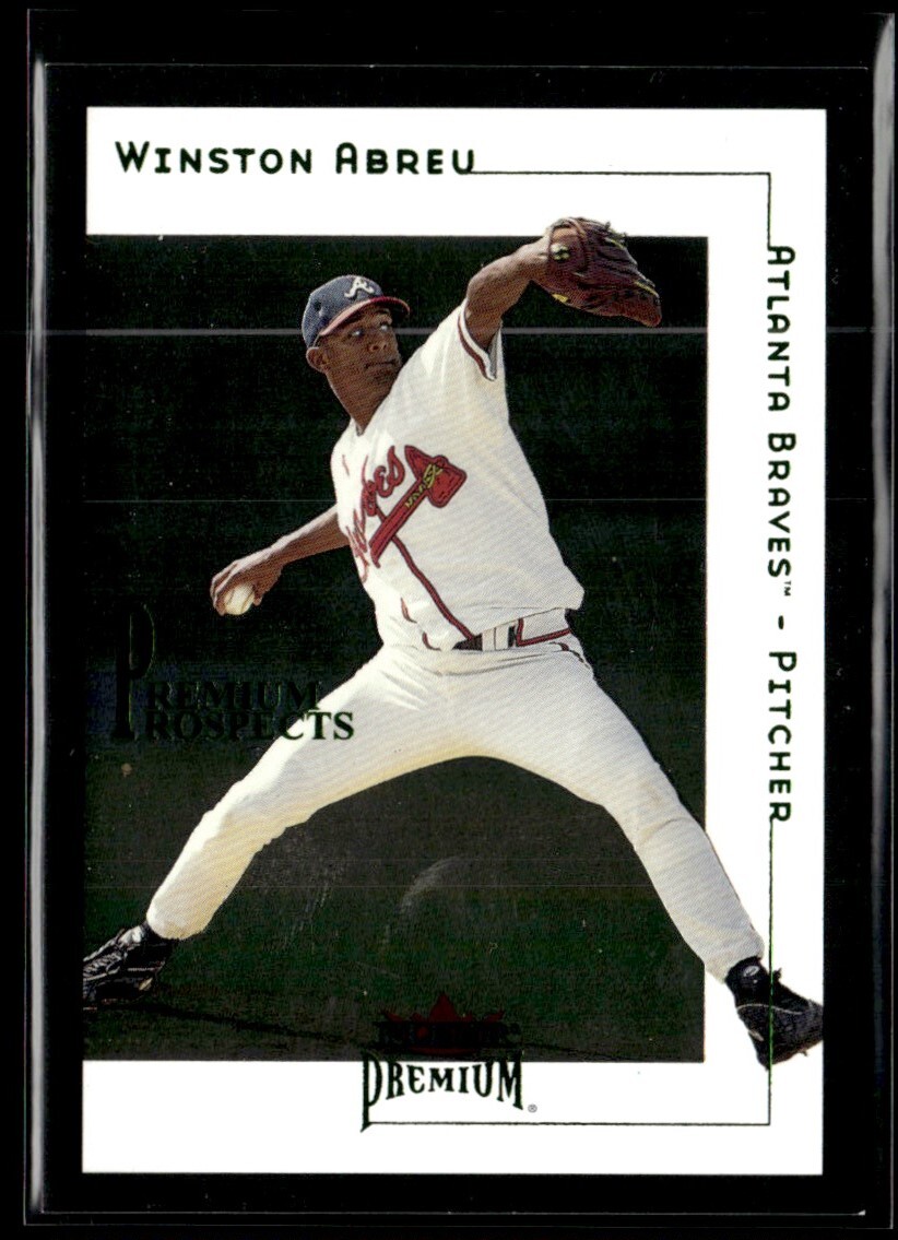 2001 Fleer Premium Winston Abreu Rookie 0254/1999 Atlanta Braves #209 ...