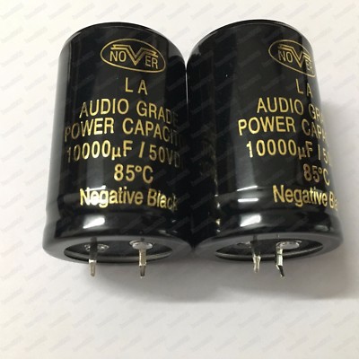 2pcs NOVER 10000UF 50V 85°C LA AUDIO CAPACITOR GRADE POWER CAP (30*45MM ...