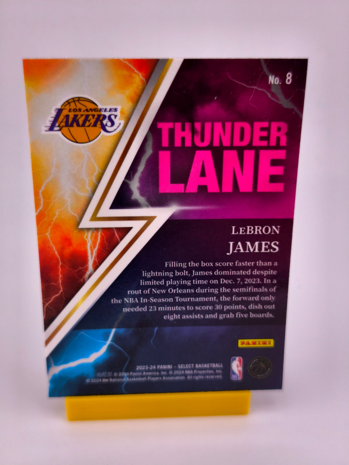LeBron James THUNDER LANE 2023-24 Panini Select NBA Los Angeles Lakers | eBay