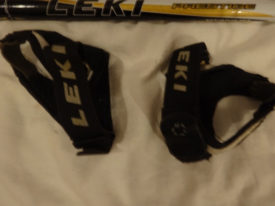 LEKI PRESTIGE TITANIUM WALKING POLES STICKS DETACHABLE HAND CLIPS ...