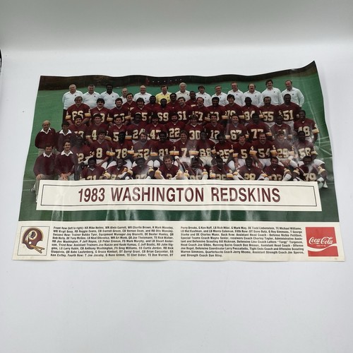 Washington Redskins 1983 SB XVII Team With the HOGS Poster 11x17 | eBay