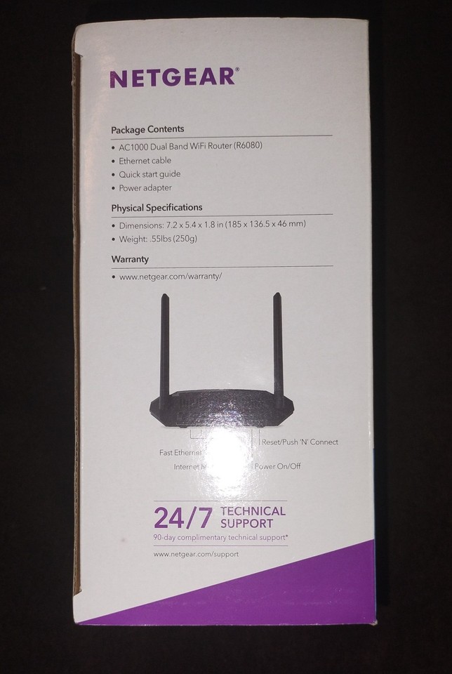Netgear R6080 AC1000 Dual Band WiFi Router NEW in Box | eBay