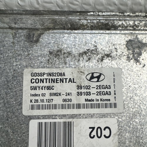 2013-2014 HYUNDAI ELANTRA GT 39102-2EGA3 ENGINE CONTROL MODULE ECU ECM ...
