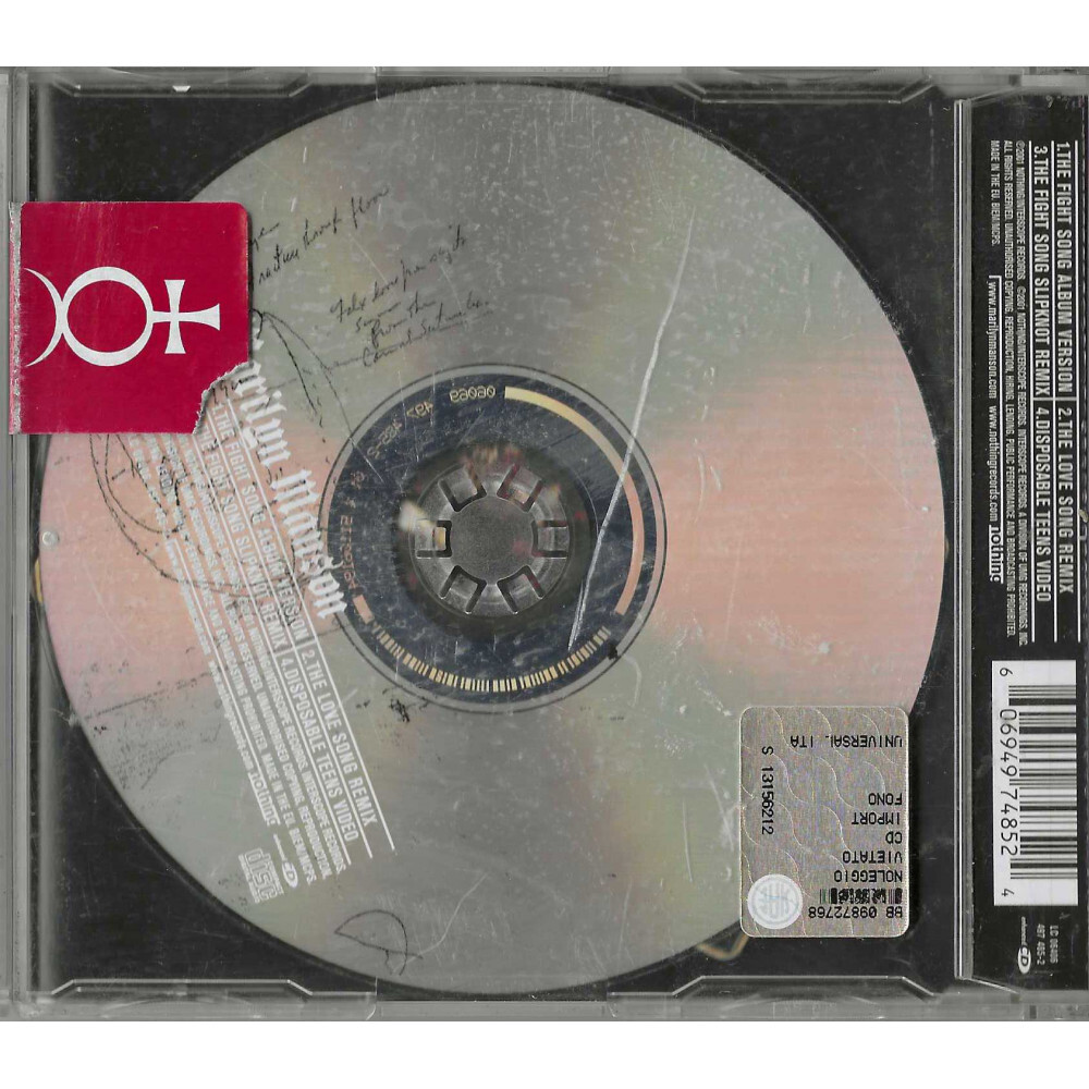 Marilyn Manson CD 'S Singolo The Fight Song / Nothing Records – 4974852 ...