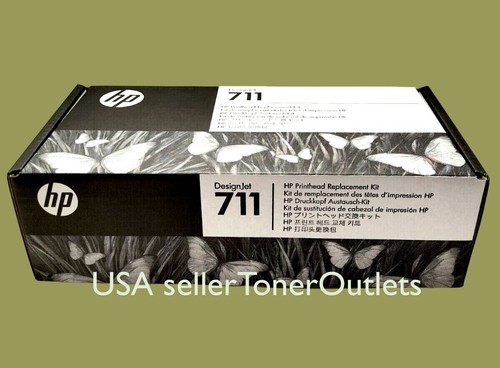New HP 711 DesignJet T120 T520 Printhead Kit C1Q10A with 4 Inks USA ...