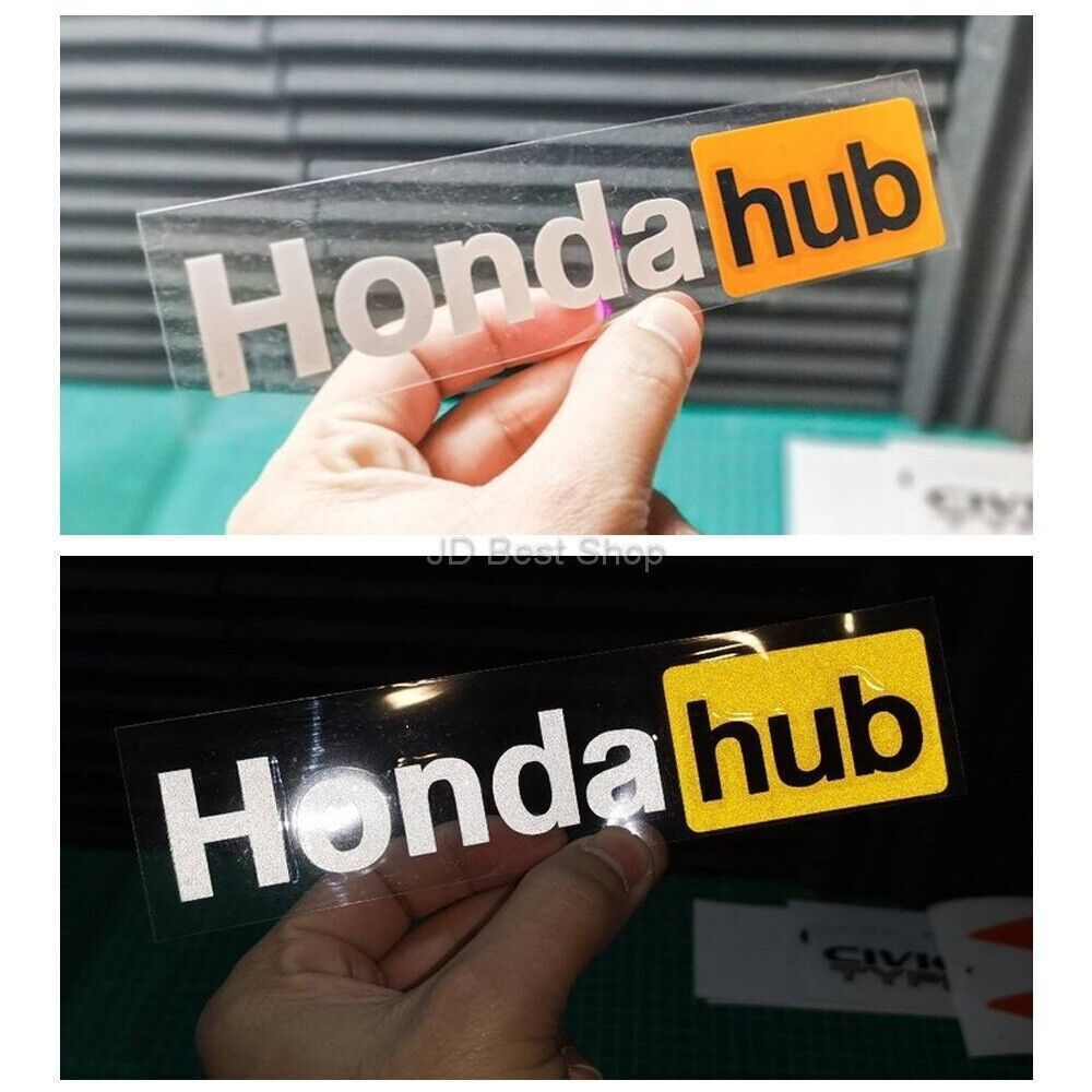 Sticker Reflective Diecut JDM Style Vinyl Honda Hub Racing Car All ...