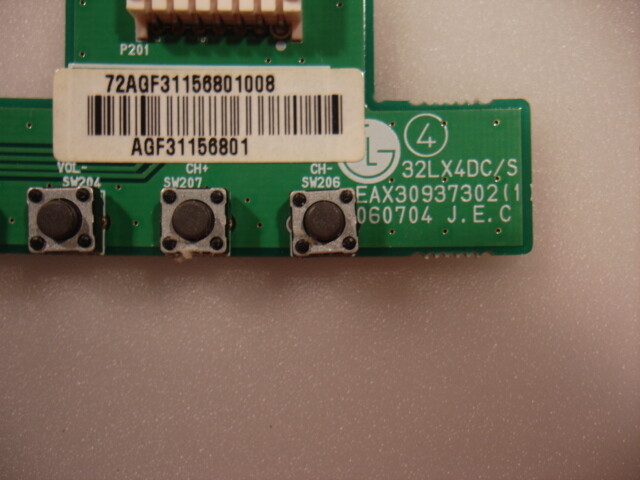 EAX30937302(1) LG Key Controller, AGF31156801, from 32LX4DC-UB.AUSLLBM ...