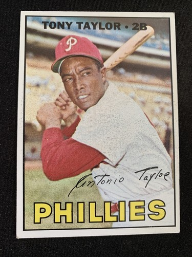 1967 Topps Baseball Card #126 Tony Taylor Philadelphia Phillies Nm Free ...