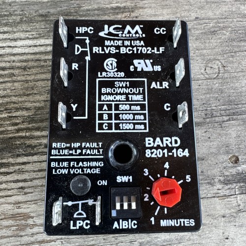Bard 8201-164 Compressor Control Module Time Delay ICM Controls RLVS ...