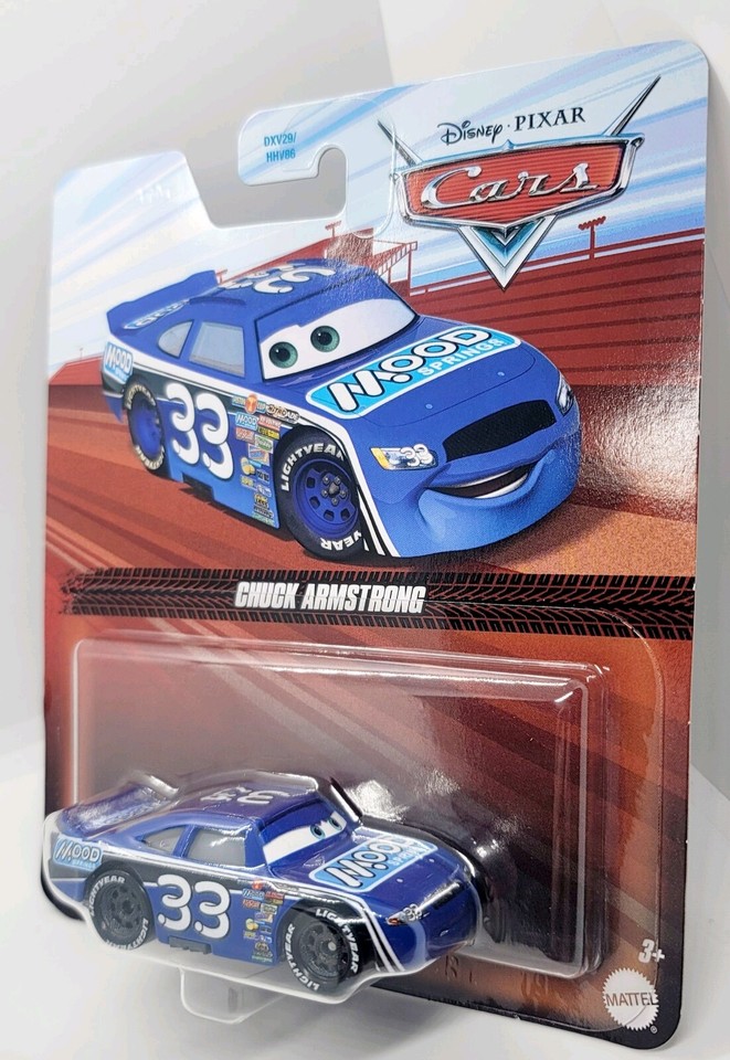 Disney Pixar Cars 2024 Chuck Armstrong Mood Springs Toy Race Car New | eBay