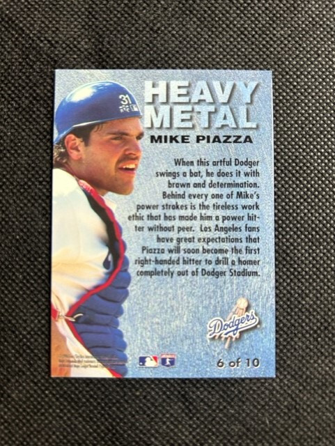 1996 Metal Universe Heavy Metal Mike Piazza - Dodgers - #6 | eBay
