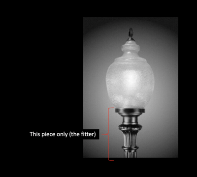 Antique Street Lamp Base Light