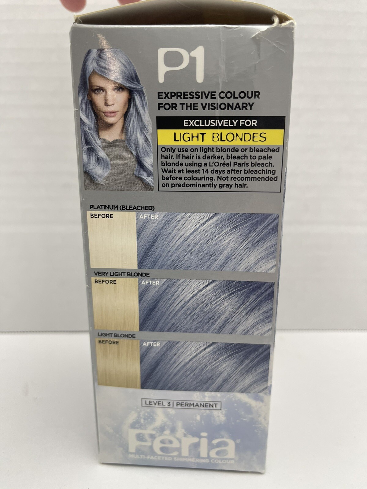 NEW L'Oreal Paris Feria Permanent Hair Color - P1 Sapphire Smoke Blue ...