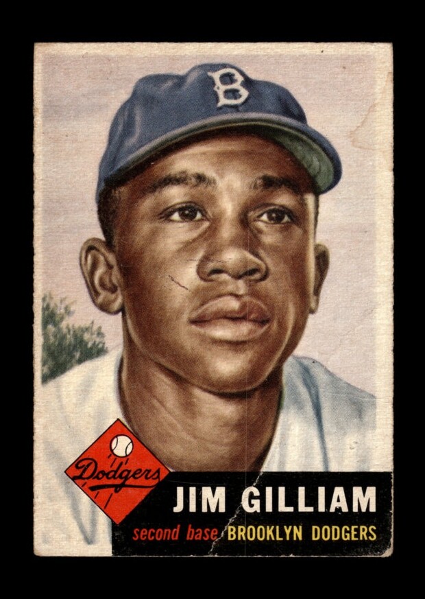 1953 Topps Set-Break #258 Jim Gilliam RC LOW GRADE (crease) *GMCARDS ...