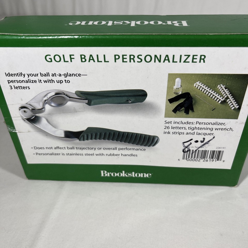 Brookstone golf ball personalizer NOS 1999 | eBay