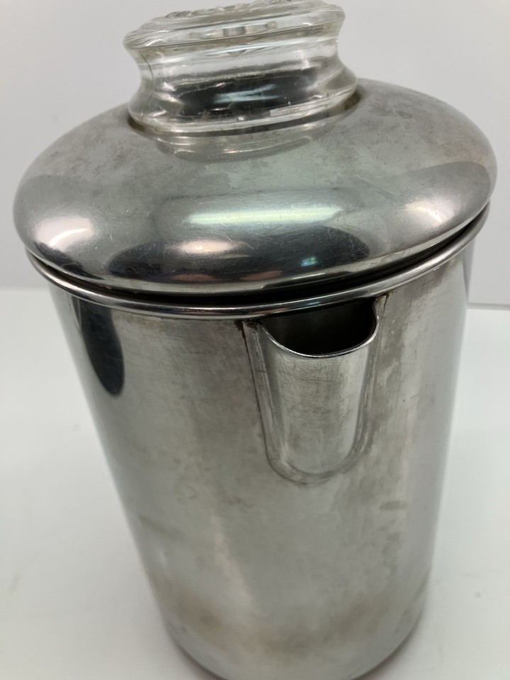 Vtg Revere Ware Stainless Copper Clad Bottom Coffee Pot Percolator ...