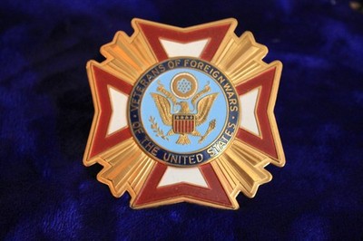 VFW Veterans of Foreign Wars Grille Badge Plate Topper Accessory Ford ...