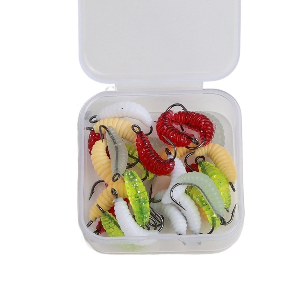 30Pcs/Box Simulation Design Simulation Breadbug Lures Saltwater Fishing ...