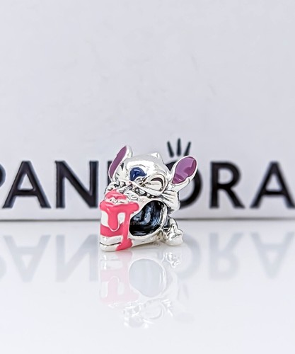 New 100% Authentic PANDORA 925 Disney Stitch Pink Birthday Cake Charm ...