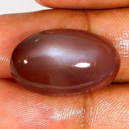17.25Cts. 100% Natural RED Silky MOONSTONE Oval Cabochon Loose Gemstone ...