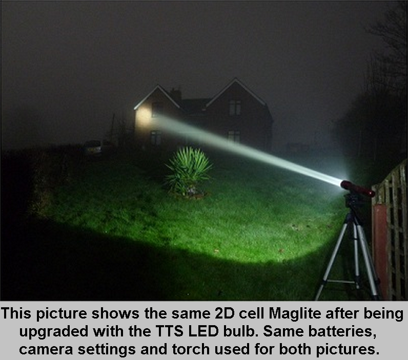 D Cell Maglite Led Conversion TTS Maglite LED Upgrade For 3 To 6 D And