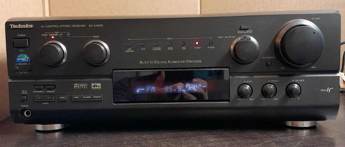 Technics Av Control Stereo Receiver SA-DX930 Built In Digital Surround ...