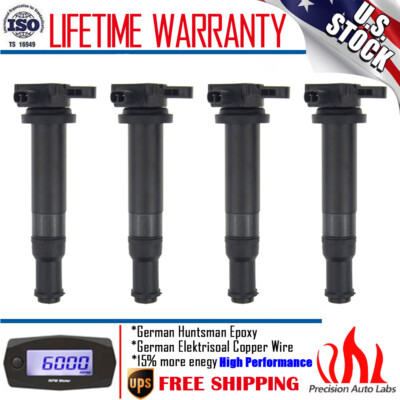 4 Ignition Coil For Hyundai Accent Kia Rio Rio5 2006-2011 UF499 ...
