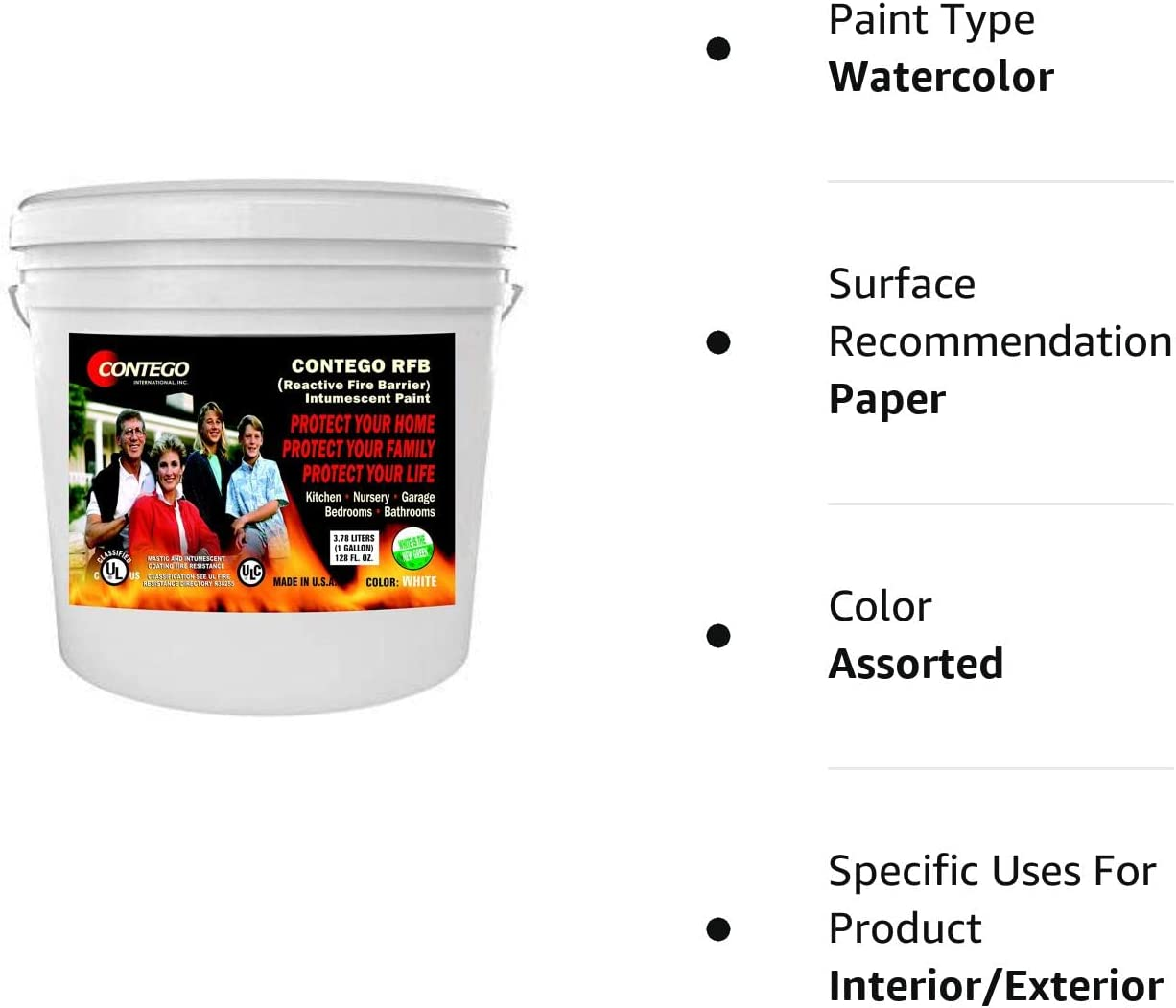 Contego International Inc. Reactive Fire Barrier Latex Intumescent ...