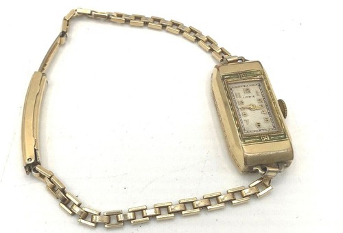 1920's Art Deco 12K GF Swiss LORIE Ladies Watch - wor… - Gem