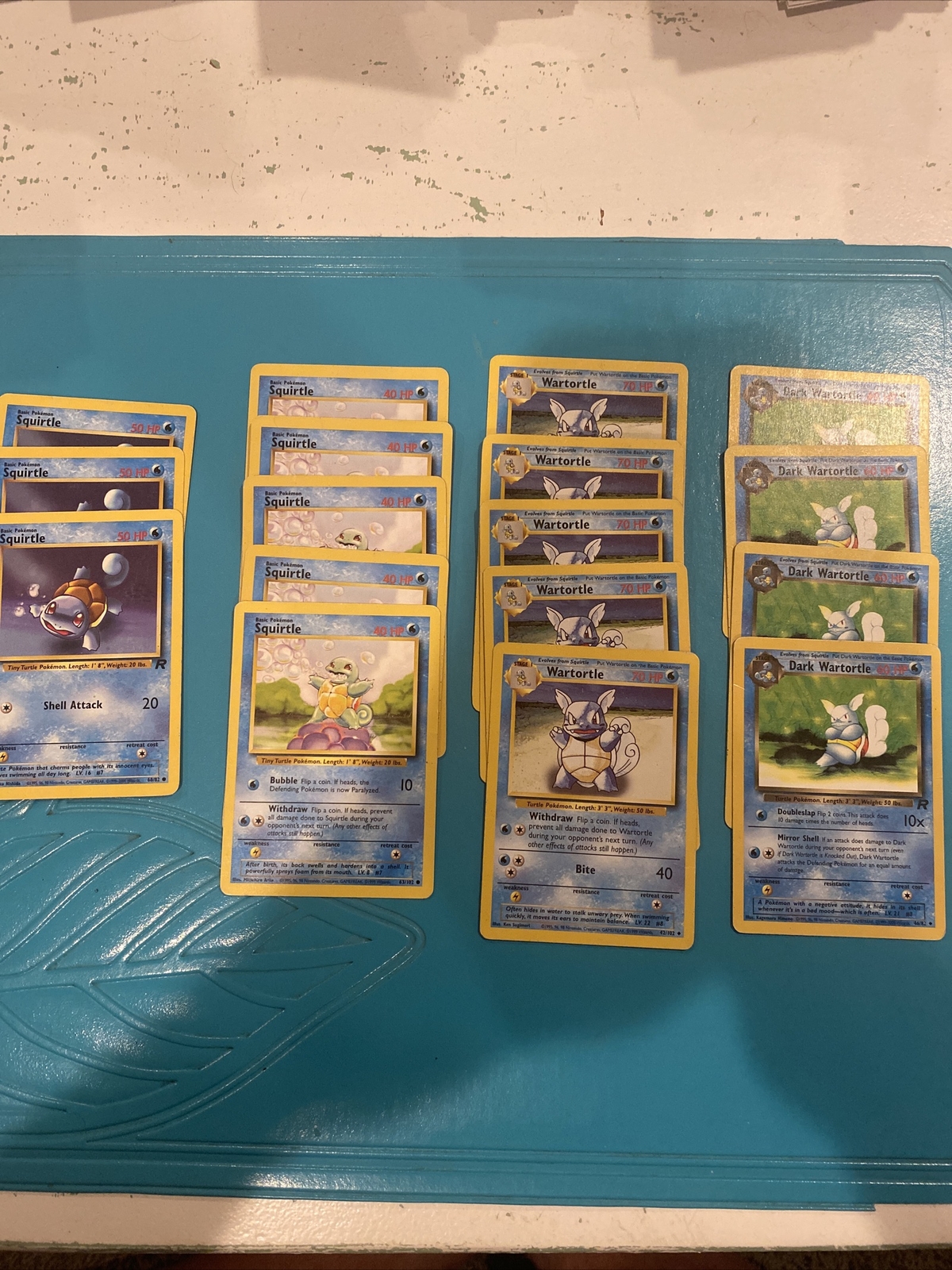 1995-1996 Pokemon Lot. Squirtle, Wartortle, Dark Wartortle | eBay