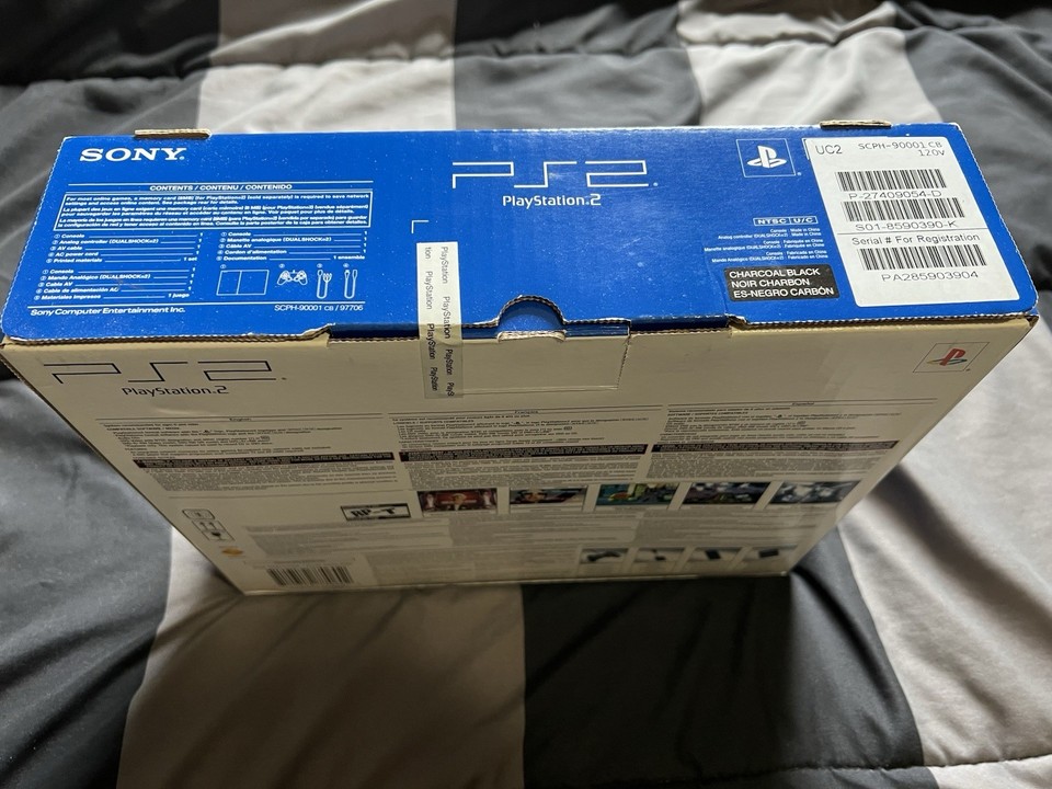 Sony Playstation 2 Slim PS2 Console Charcoal Black SCPH-90001 SEALED | eBay