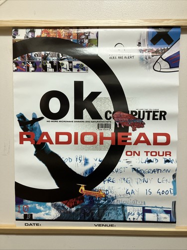 Radiohead Ok Computer On Tour Original Gig Promo Poster 1997 18”x24” | eBay