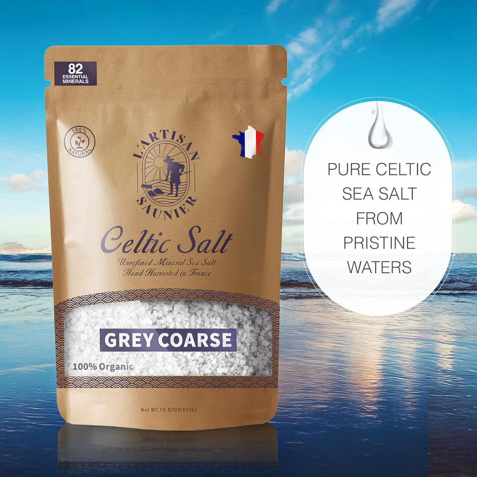 French Salt Organic Coarse - Grey Coarse Sea Salt, 1lb - 16oz | eBay