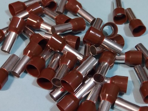 25 X 25MM X 16MM INSULATED BOOTLACE FERRULES FOR 25MM CABLE (CORD END ...
